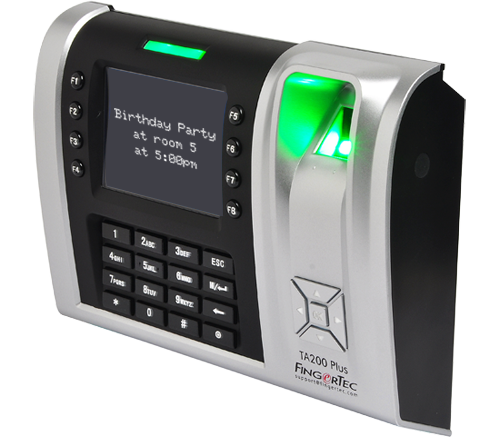 FingerTec TA200 Plus Fingerprint Color Time Attendance System – wme.my