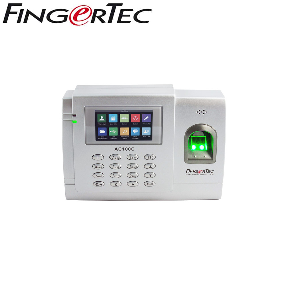 FingerTec AC100C Fingerprint Time & Attendance System – wme.my