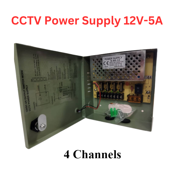 CCTV Switching Power Supply 12V-5A, 12V-10A (METAL BOX) – wme.my