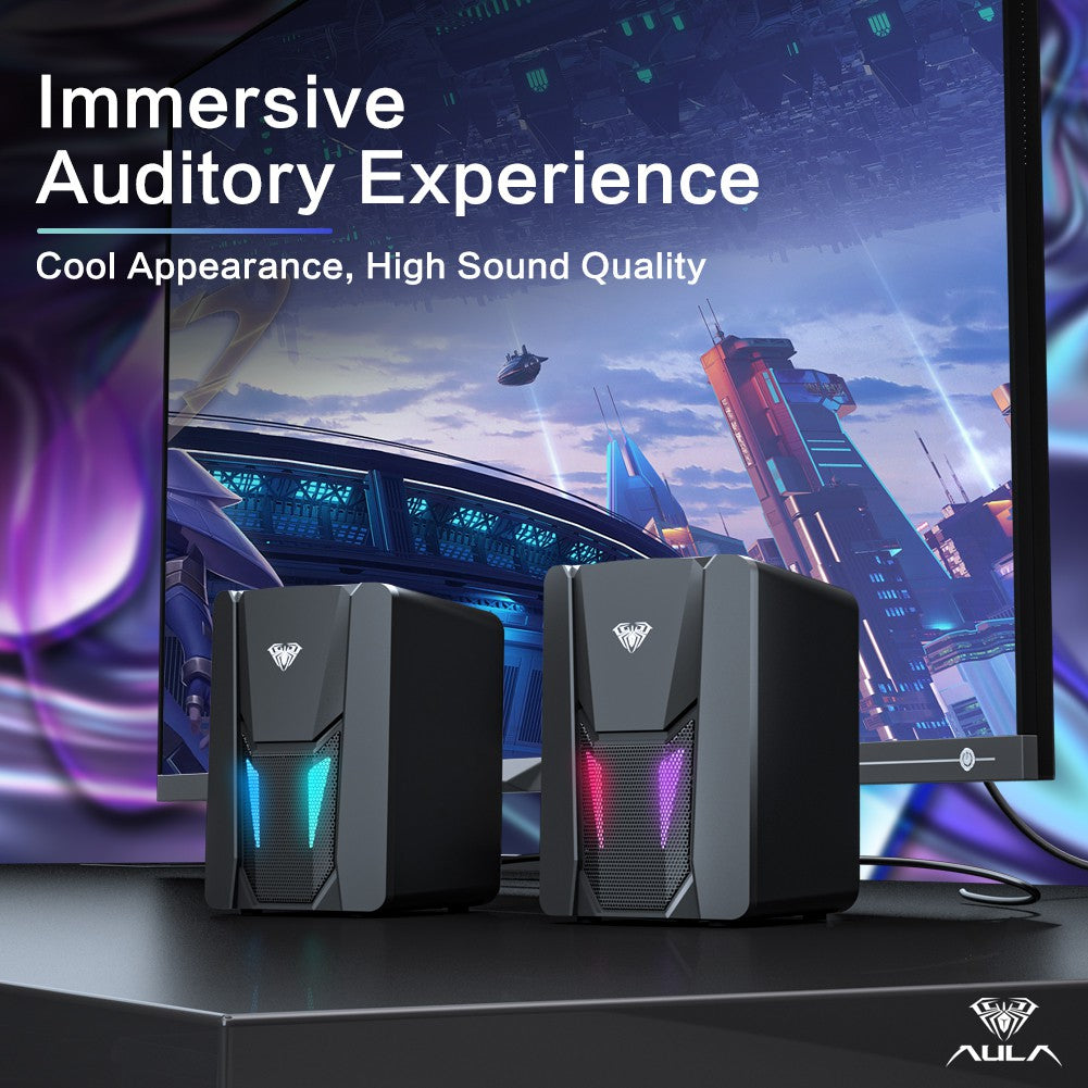 AULA N-108 2.0 USB RGB Desktop Speaker – wme.my