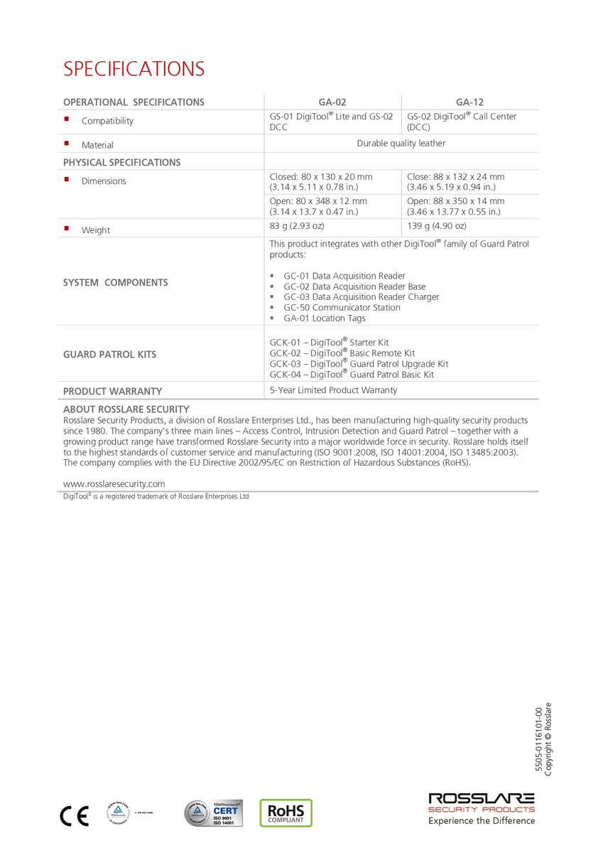 Rosslare Digitool GA-02 Event Wallet – wme.my