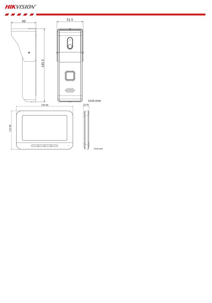 HIKVISION DS-KIS203T Villa Four Wire Analog Video Intercom Kit – wme.my