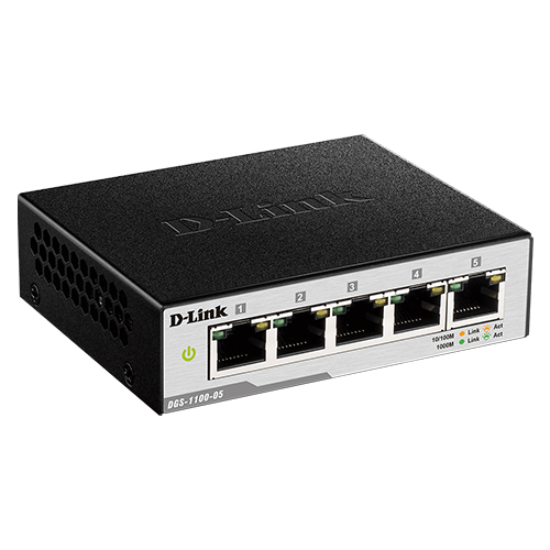 D-Link DGS-1100-05 5-Port Gigabit Smart Managed Switch – wme.my