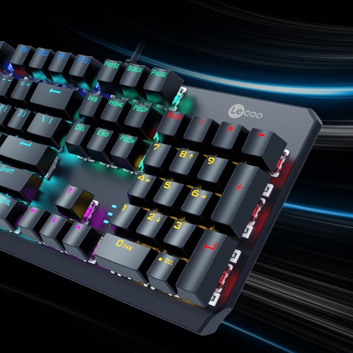 Lecoo Lenovo GK301 RGB Gaming Mechanical 104 Keys Keyboard – wme.my