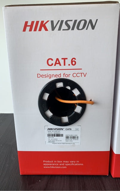 HIKVISION DS-1LN6U-SC0 305 m CAT6 UTP Network Cable (Solid Copper, 0.5 ...