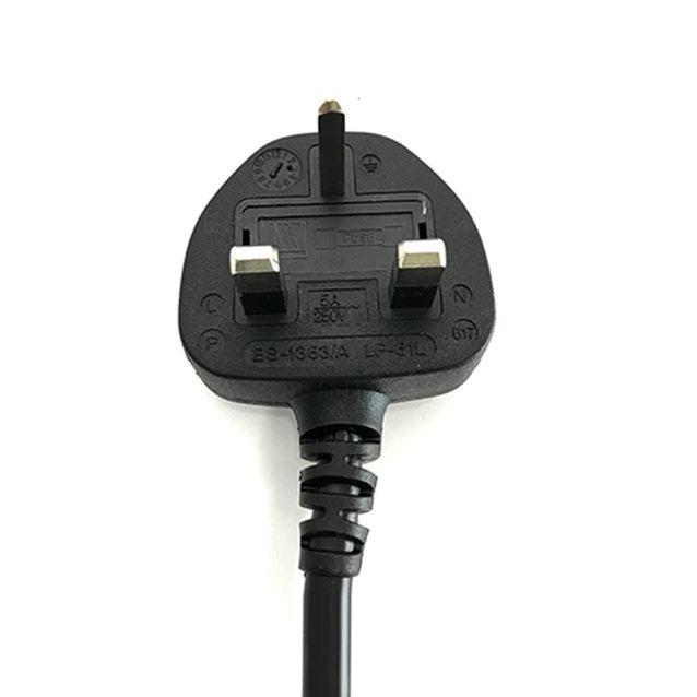 DELL DP/N 016583 UK Malaysia Fused 1.8m Slim Plug Desktop PC Power Cor ...