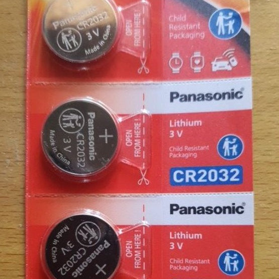 Original Panasonic CR2032 Lithium Battery 3V CR-2032/5BE – wme.my