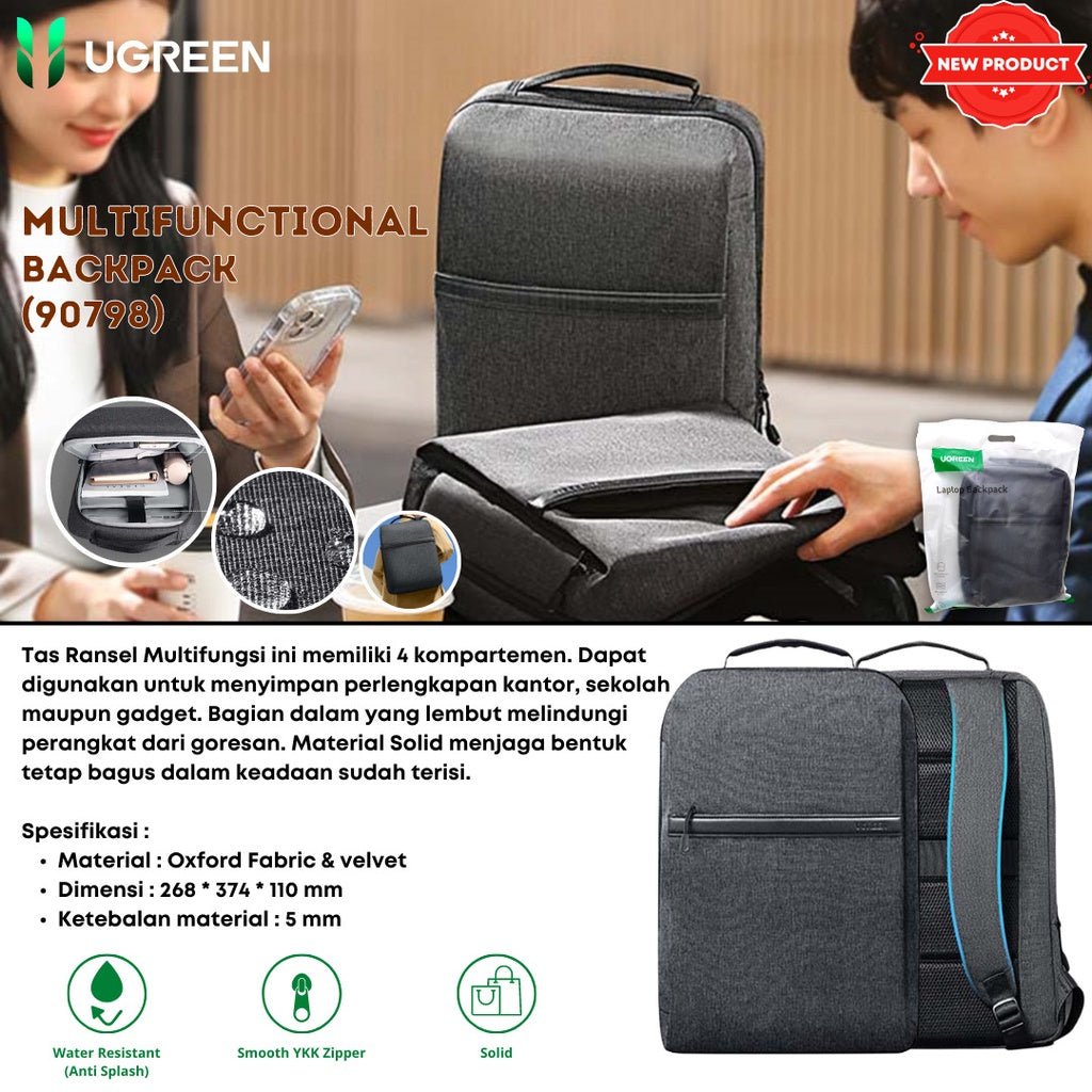 Ugreen Urban Backpack Multifunction Universal Backpack Up To 15.6" Inc ...