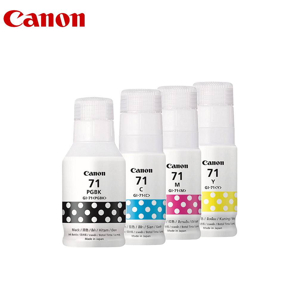 Canon GI-71 Ink Refill Cartridge (Black/Cyan/Magenta/Yellow) – wme.my